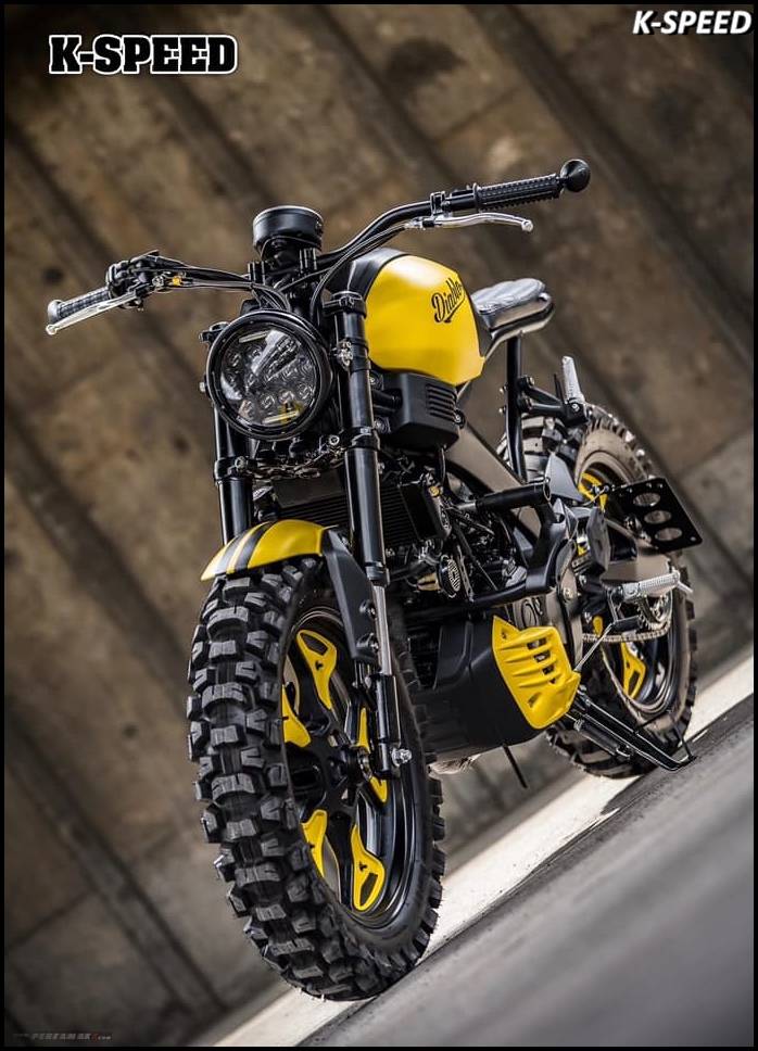 Modifikasi Yamaha Xsr155 Black Yellow K Speed Thailand