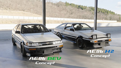 Toyota Ae86 H2 Hydrogen Dan Ae 86 Bev Levin Listrik